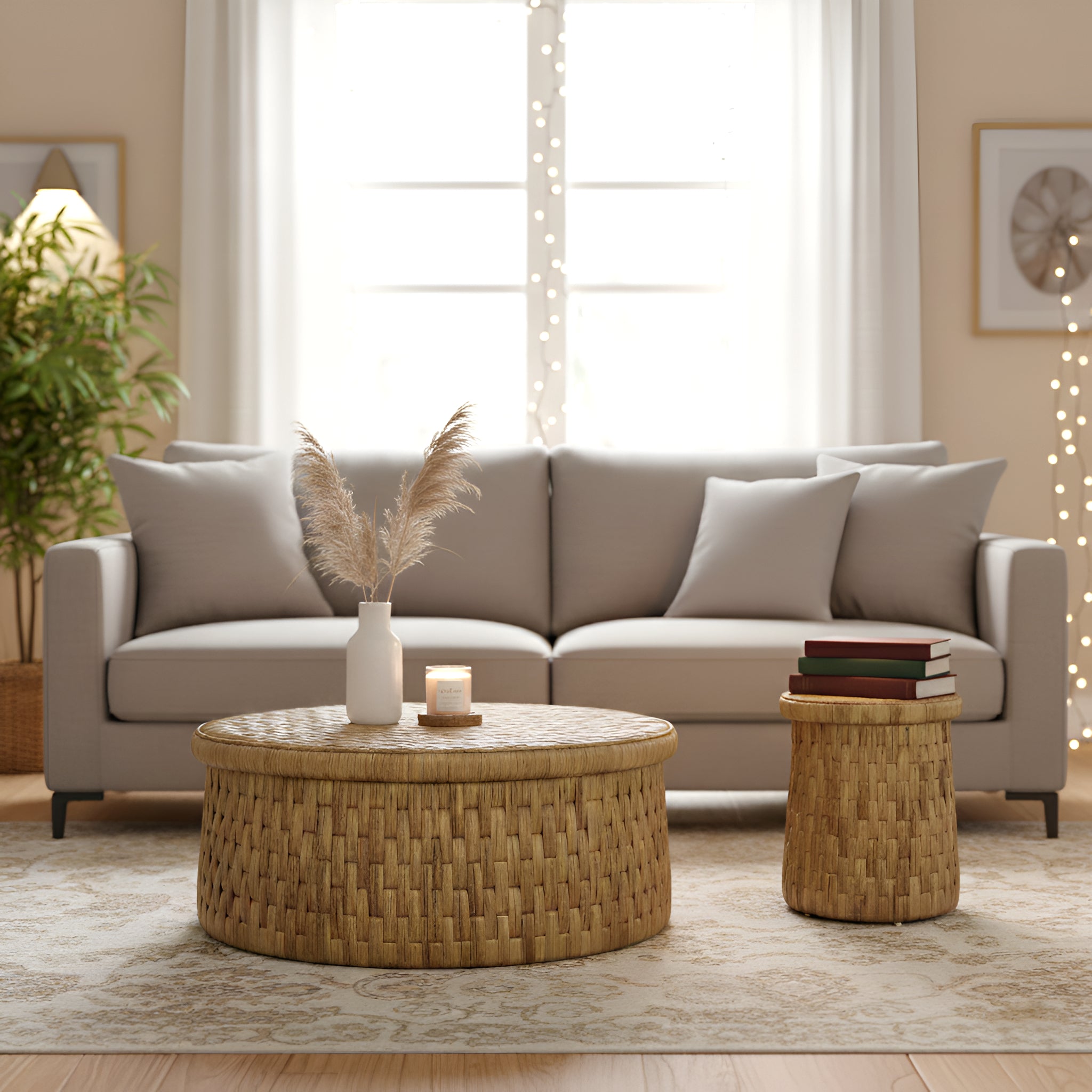 Palmera Drum Coffee Table – Alpine Furniture