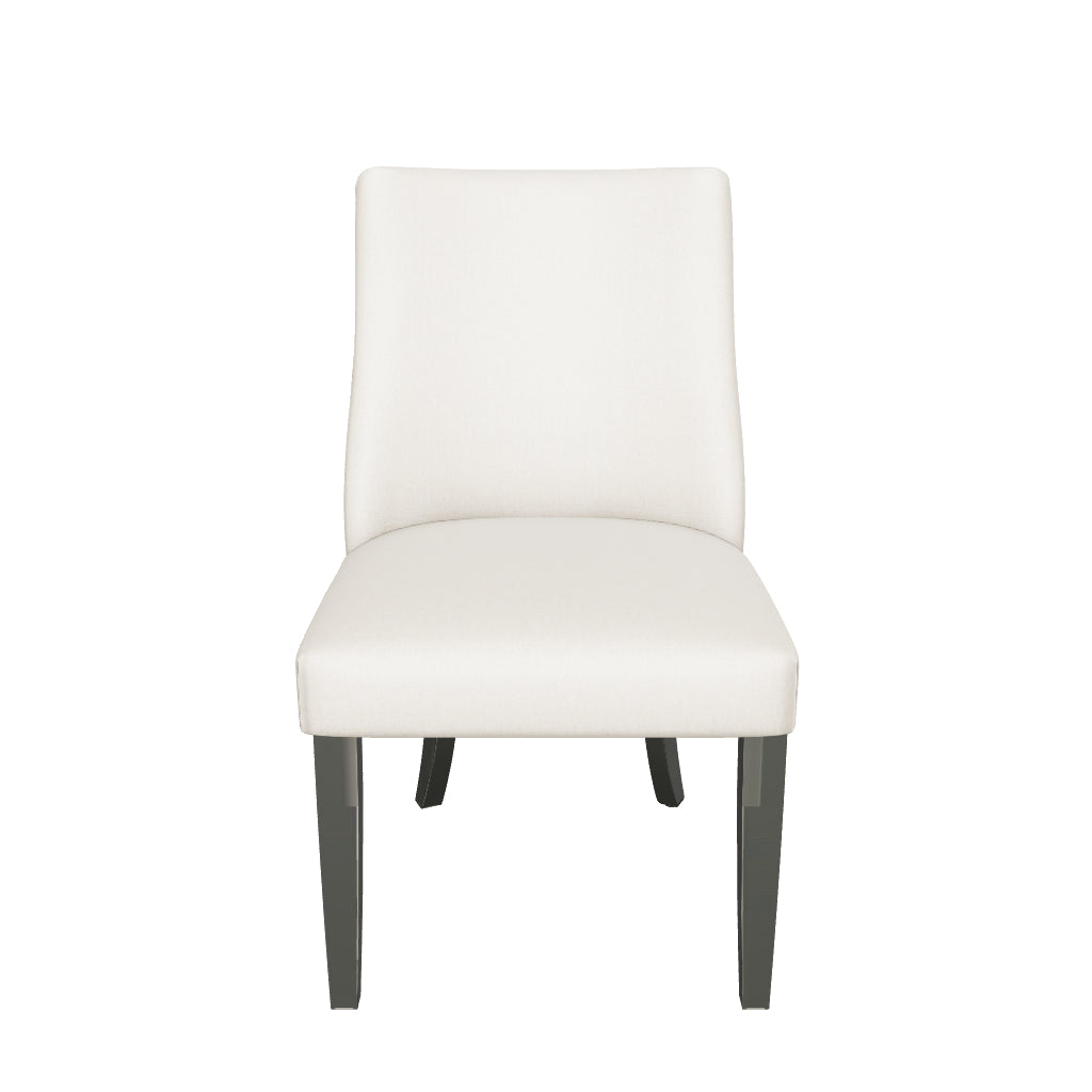 Live Edge Parson Chairs, Cream/Black – Alpine Furniture