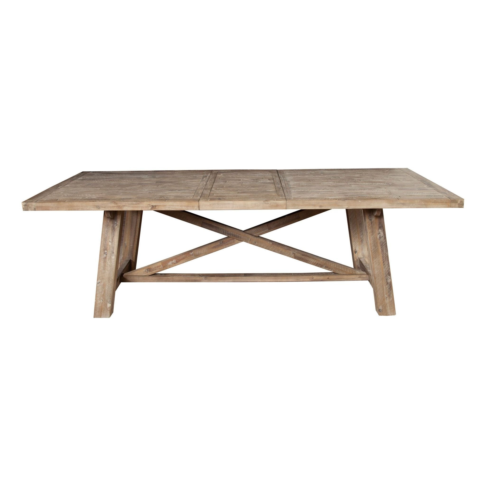 Newberry Rectangular Dining Table, Weathered Natural – Alpine Furniture